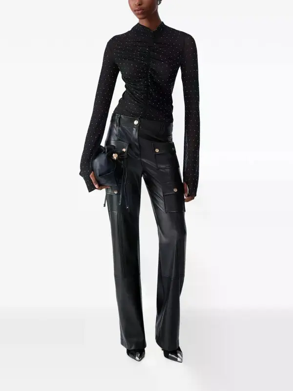 Liu Jo Full Rhinestone Tulle T-shirt - Black