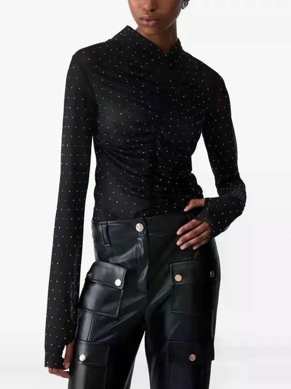Liu Jo Full Rhinestone Tulle T-shirt
