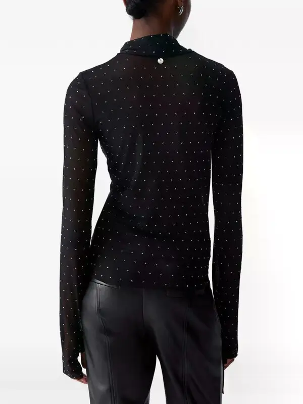 Liu Jo Full Rhinestone Tulle T-shirt