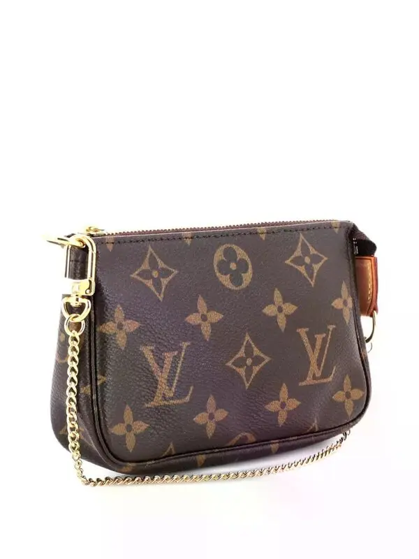 LOUIS VUITTON Pochette Accessoires Monogram Canvas Mini Clutch Bag
