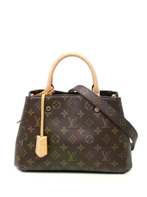 LOUIS VUITTON 2018 Monogram Montaigne Bb Satchel - Brown