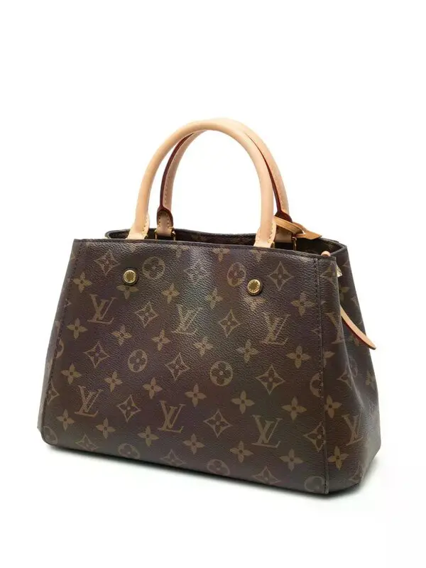 LOUIS VUITTON 2018 Monogram Montaigne Bb Satchel - Brown