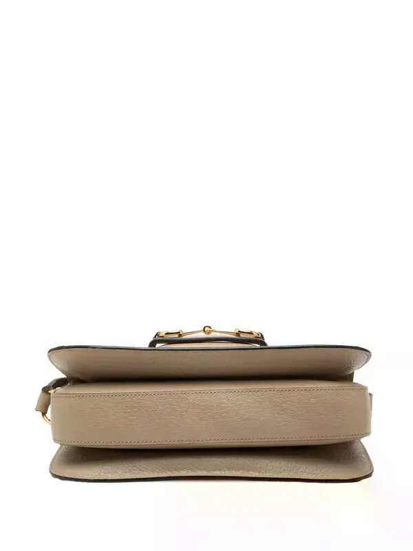 Gucci Gg Supreme Horsebit 1955 Shoulder Bag - Neutrals