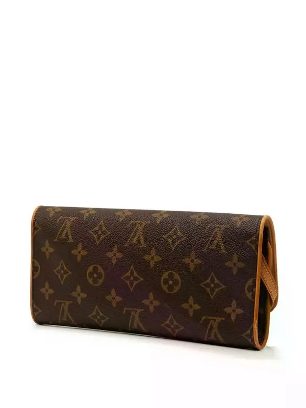 LOUIS VUITTON 2011 Monogram Pochette Twin Gm Crossbody Bag - Brown