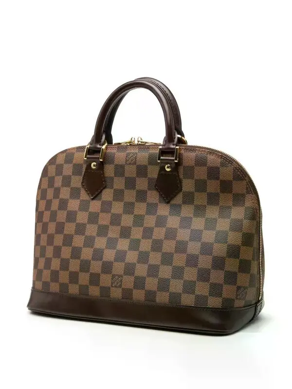 LOUIS VUITTON 2003 Damier Ebene Alma Pm Handbag