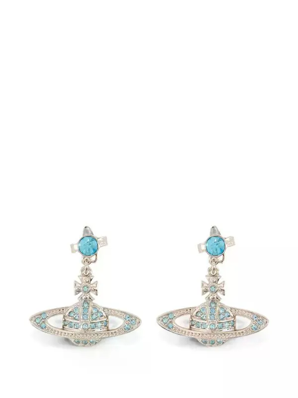 VIVIENNE WESTWOOD Mini Relief Orb Drop Earrings - Silver