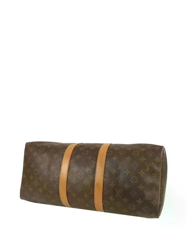 LOUIS VUITTON 1998 Monogram Keepall 45 Travel Bag - Brown