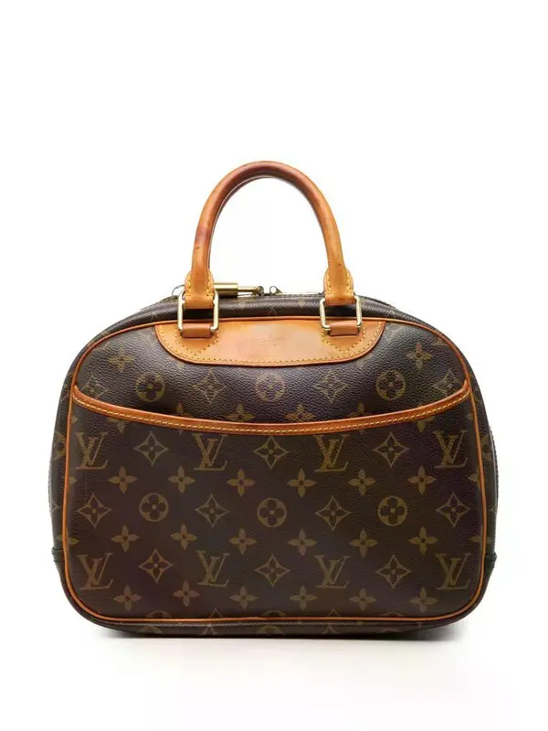 LOUIS VUITTON 2004 Monogram Trouville Handbag - Brown