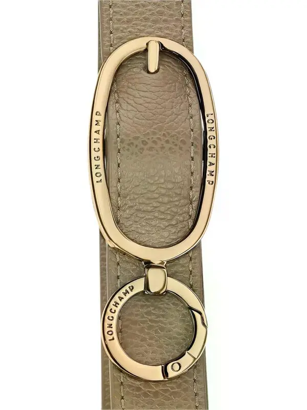 Longchamp Le Foulonné Grained Leather Shoulder Bag - Neutrals