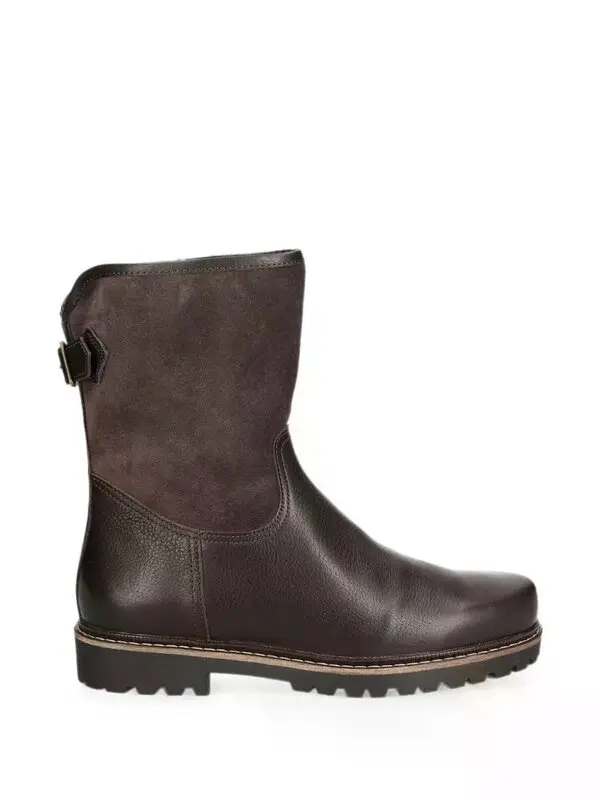 DIRNDL & BUA Buckle-detail Leather Boots - Brown