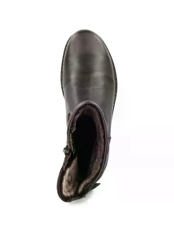 DIRNDL & BUA Buckle-detail Leather Boots