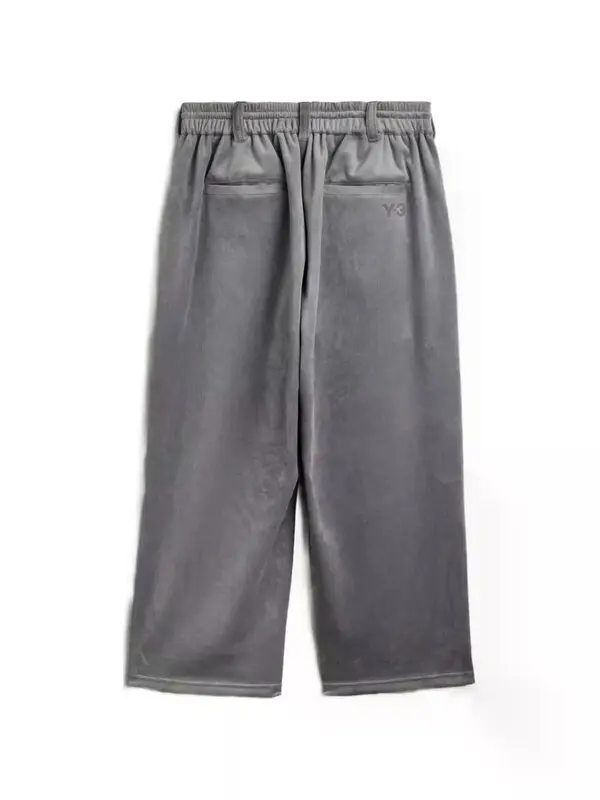 Y3 Velvet-effect Drawstring Trousers