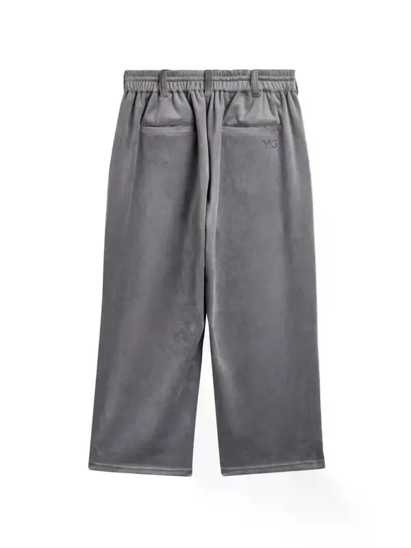 Y3 Velvet-effect Drawstring Trousers