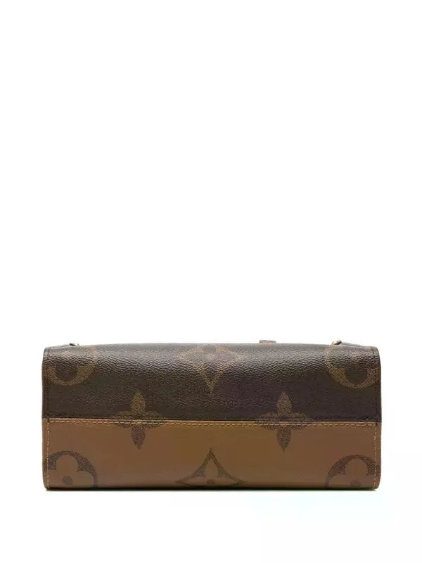 LOUIS VUITTON 2010-2026 Monogram Reverse Giant Onthego Pm Satchel - Brown