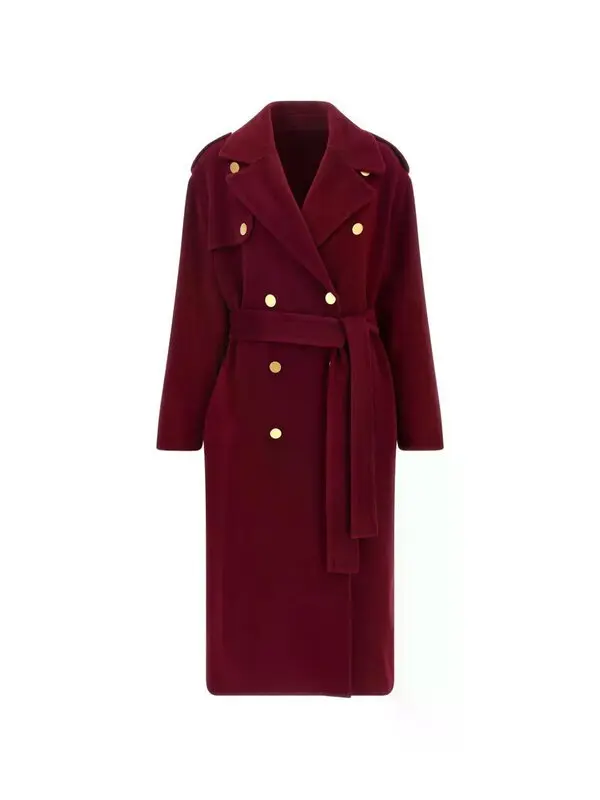 Alberta Ferretti Double-breasted Wool-cashmere Coat