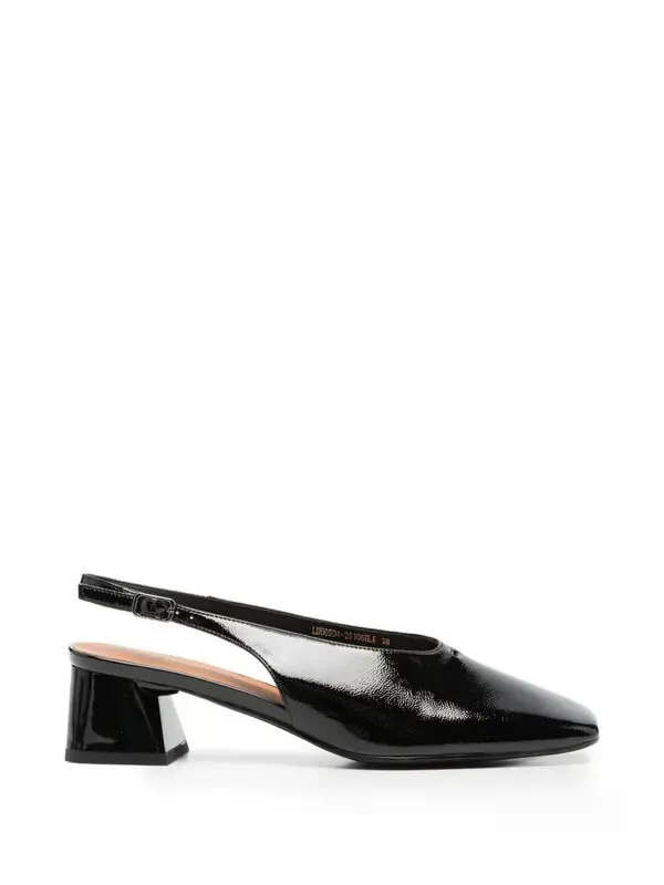 LINDA BAUMANN Patent-finish Slingback Pumps