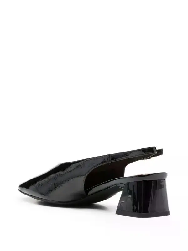 LINDA BAUMANN Patent-finish Slingback Pumps