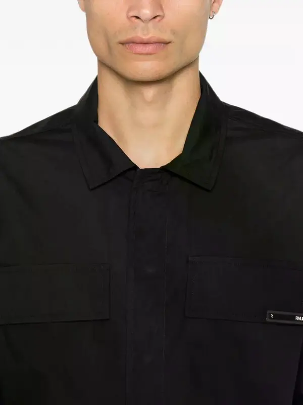RHUN Short-sleeved Flap-pocket Shirt