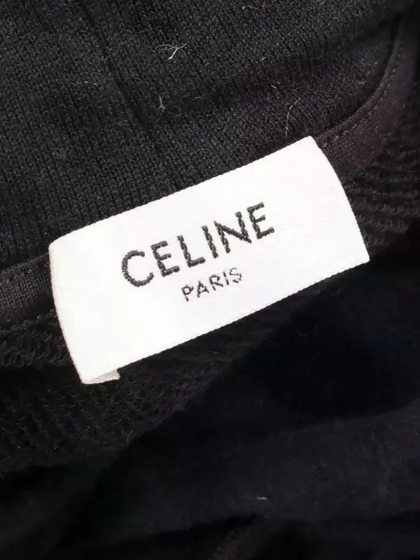 Celine Triomphe Embroidery Loose Hoodie