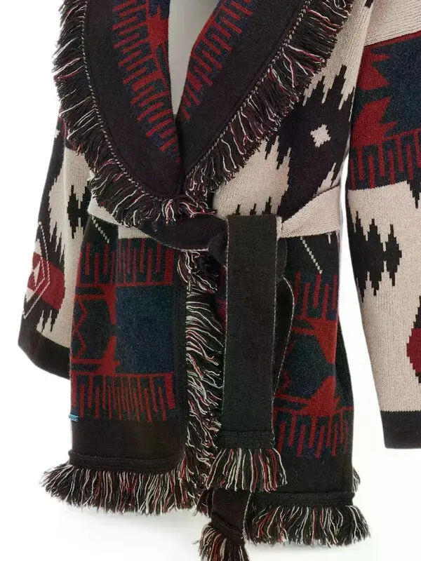 Alanui Icon Jacquard-knit Cardigan