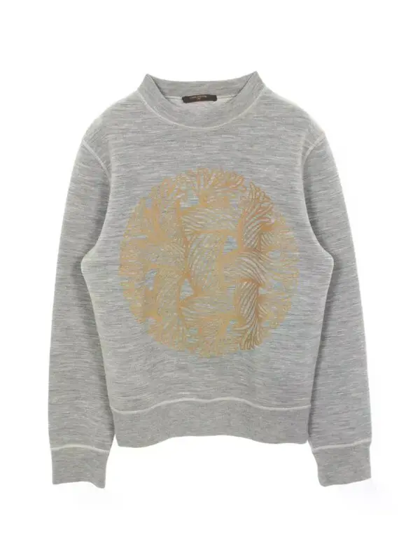 LOUIS VUITTON X Christopher Nemeth 2010s Crew-neck Sweatshirt - Grey