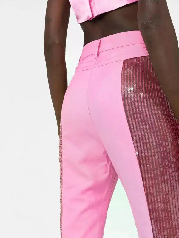 ROTATE BY BIRGER CHRISTENSEN Mya Sequin-panel Trousers