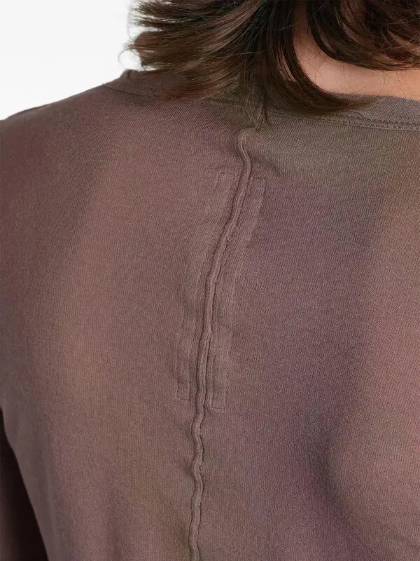 Rick Owens Exposed-seam Long-sleeve Sweater - Brown
