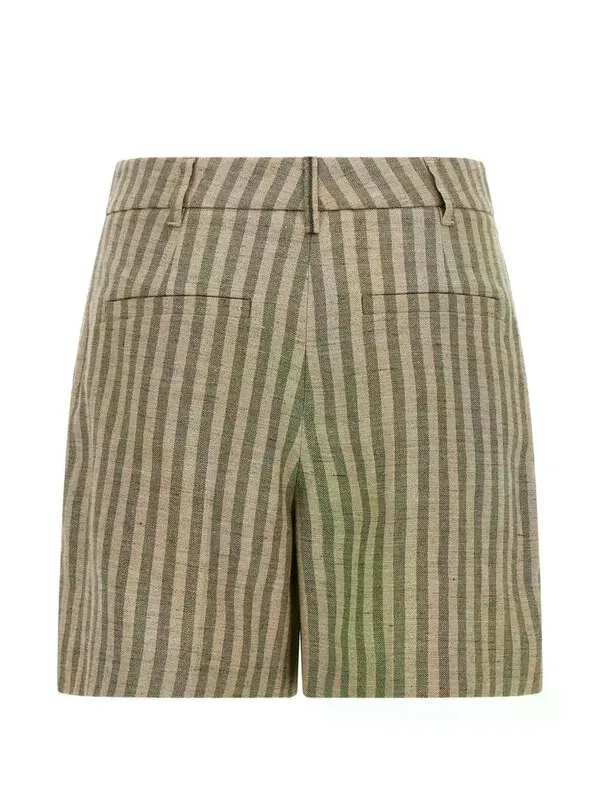 Brunello Cucinelli Striped Pleated Shorts