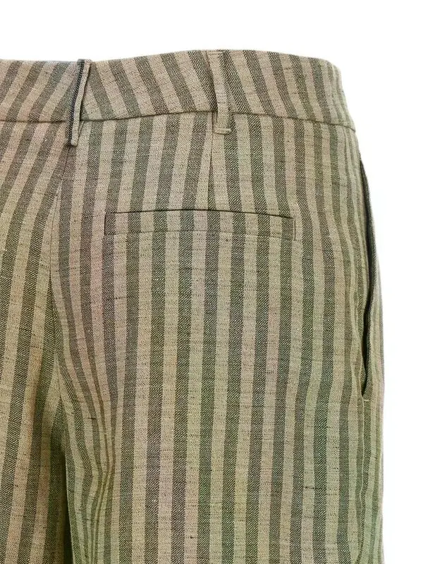 Brunello Cucinelli Striped Pleated Shorts