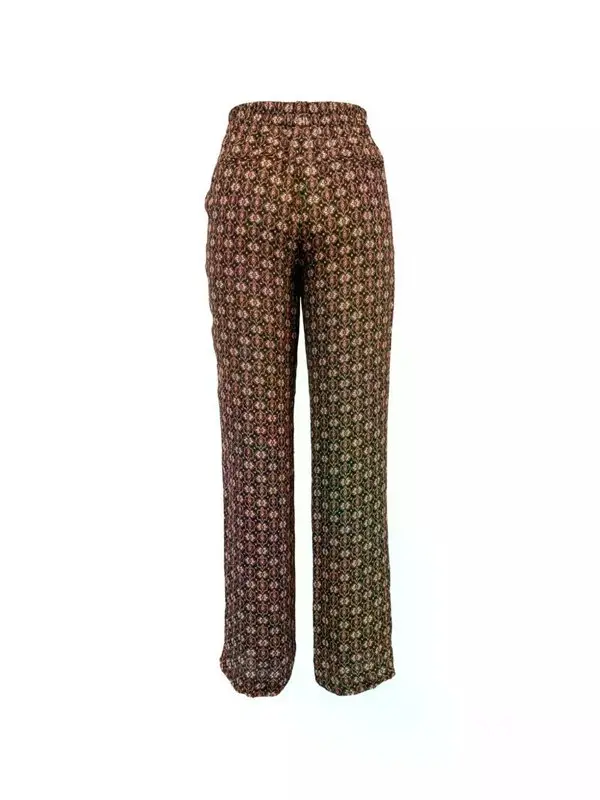 Theory Printed Straight-leg Trousers