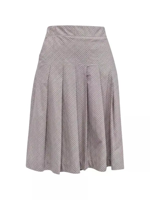 Theory Plaid Pleated Skirt - Neutrals