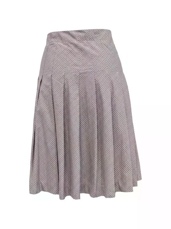 Theory Plaid Pleated Skirt
