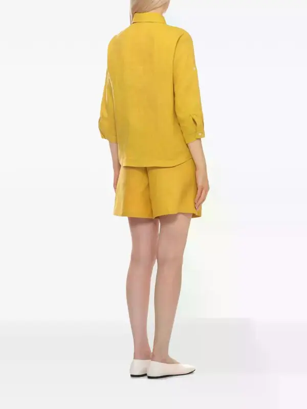 EMME Button-up Three-quarter-sleeved Shirt