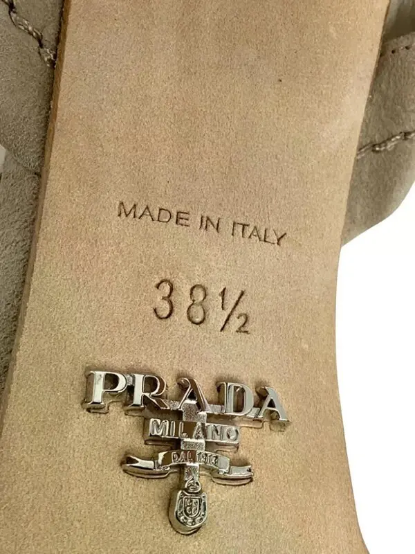 Prada Buckled Ankle Strap Platform Sandals