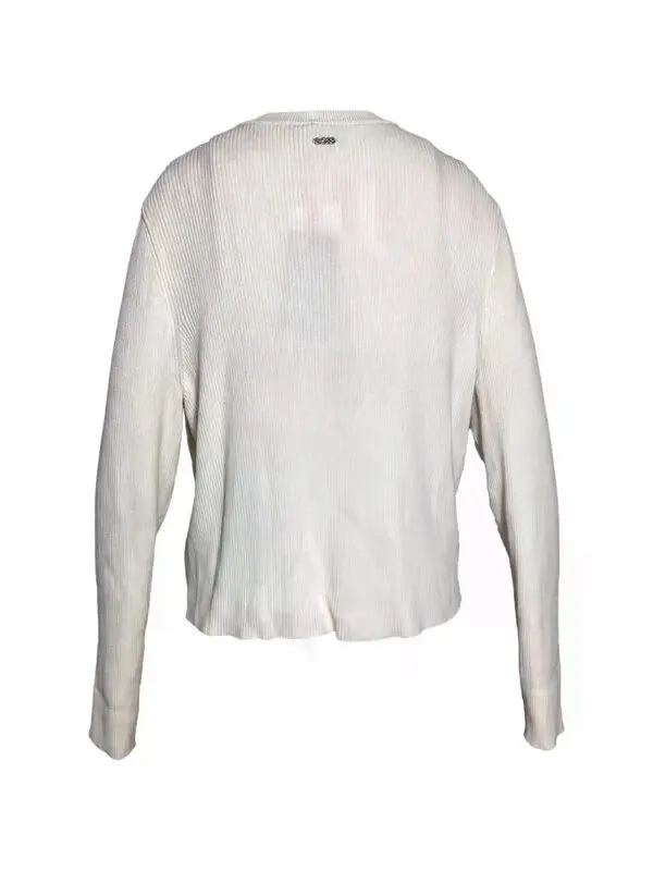 BOSS Ribbed-knit Cardigan - Neutrals