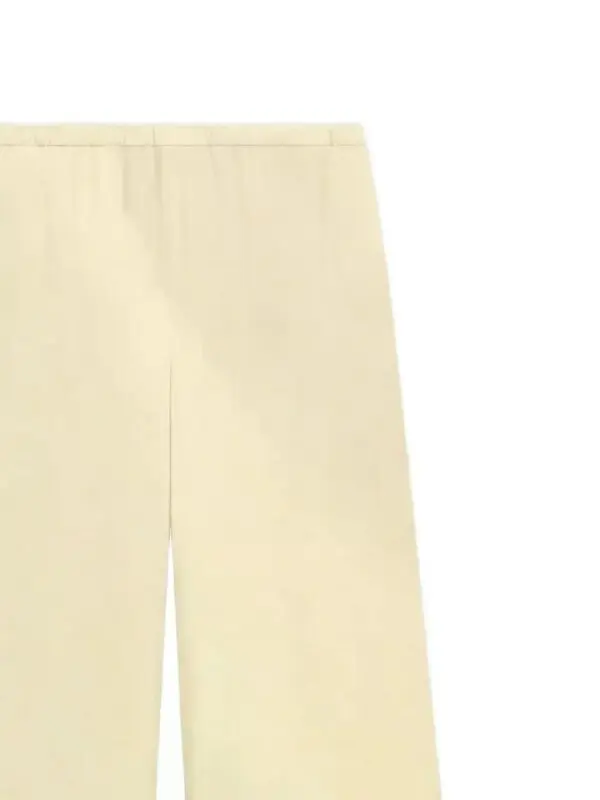 Liviana Conti Nolan Elasticated-waistband Wide-leg Trousers - Yellow