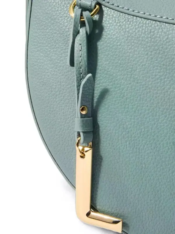 LANCEL Pebbled Leather Crossbody Bag - Blue