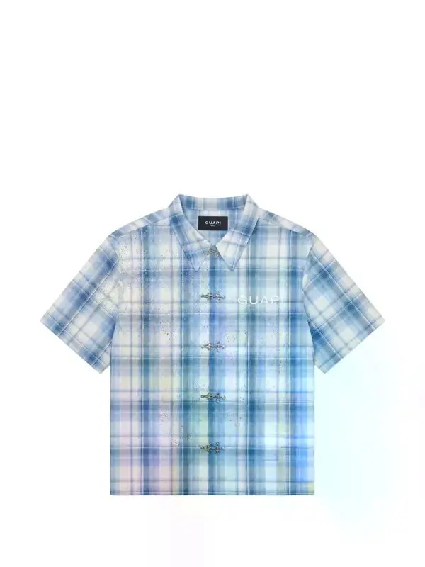 GUAPI Glacier Plaid Crystal-embellished Shirt
