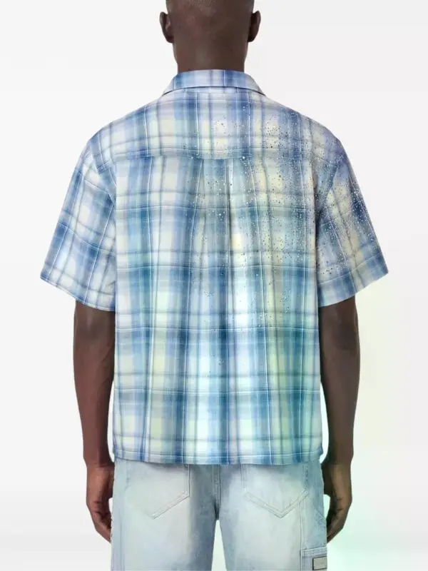 GUAPI Glacier Plaid Crystal-embellished Shirt