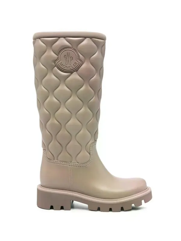 Moncler Quilted Logo-patch Boots