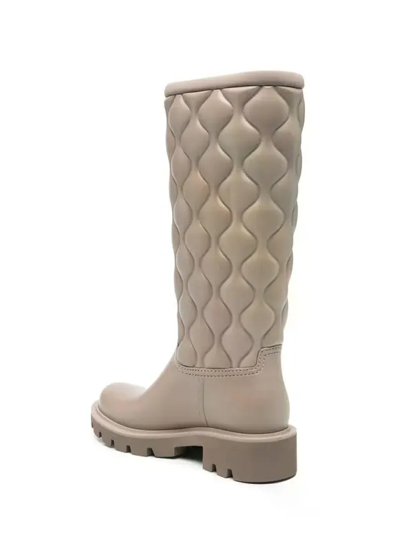 Moncler Quilted Logo-patch Boots
