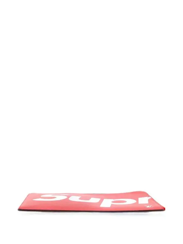 LOUIS VUITTON Pochette Jour Limited Edition Supreme Epi Leather Gm Clutch Bag - Red