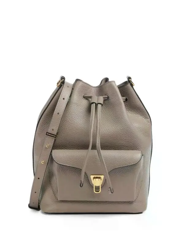 COCCINELLE Pebbled-leather Shoulder Bag - Brown