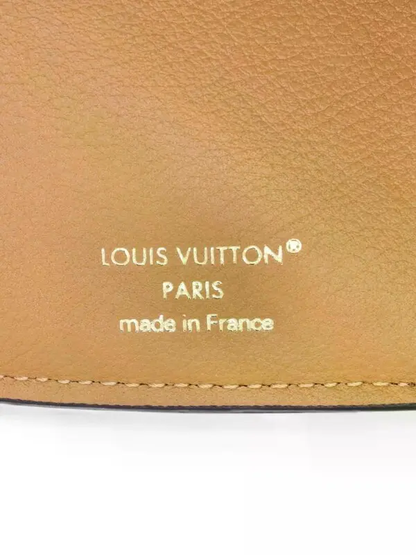 LOUIS VUITTON Victorine On My Side Wallet Leather And Monogram Canvas Small Wallets