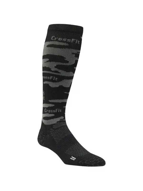 REEBOK X Crossfit Compression Camouflage-print Socks - Black
