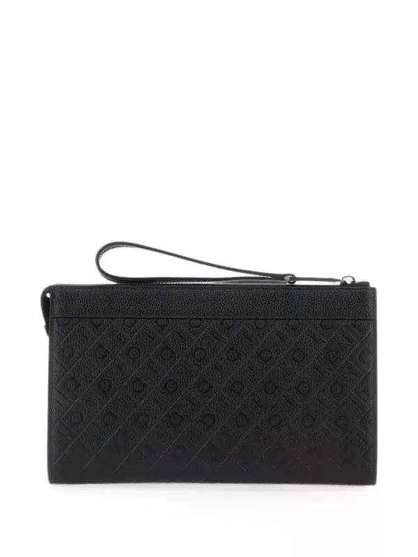 FERRAGAMO Gancini-embossed Leather Clutch Bag