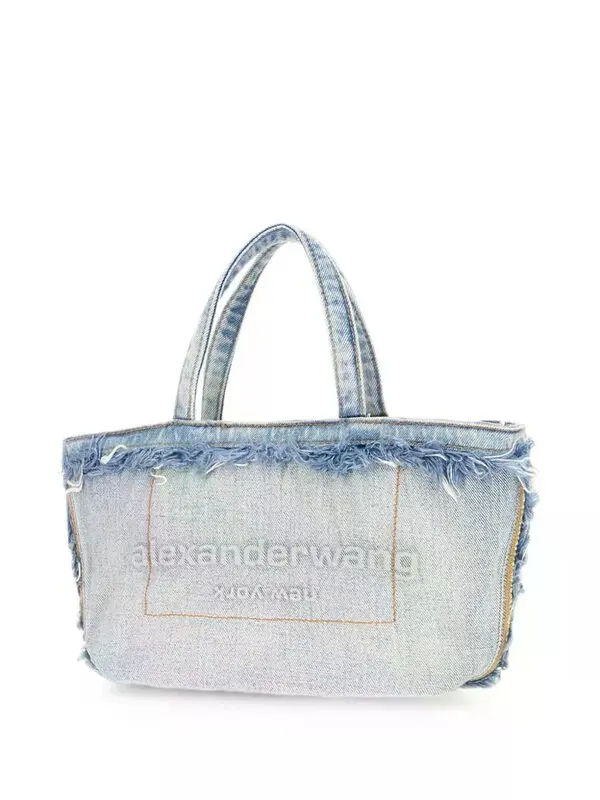 Alexander Wang Frayed Denim Tote Bag