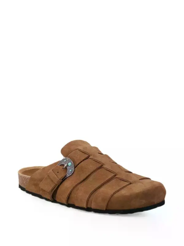 TAJI Buckle-fastening Cage Mules