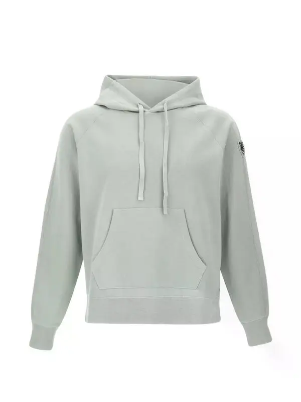 BLAUER. Logo-patch Raglan-sleeve Hoodie - Grey