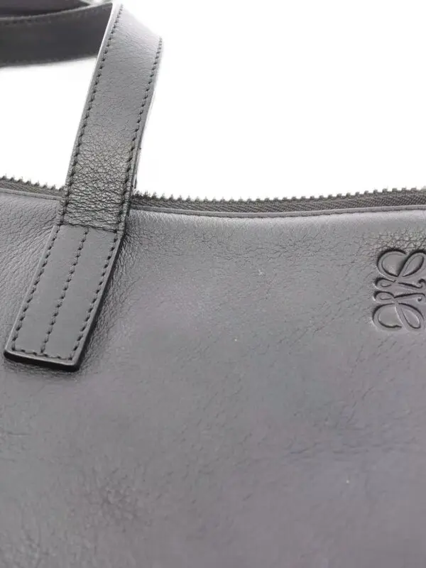 Loewe 2000s Anagram-detail Leather Briefcase